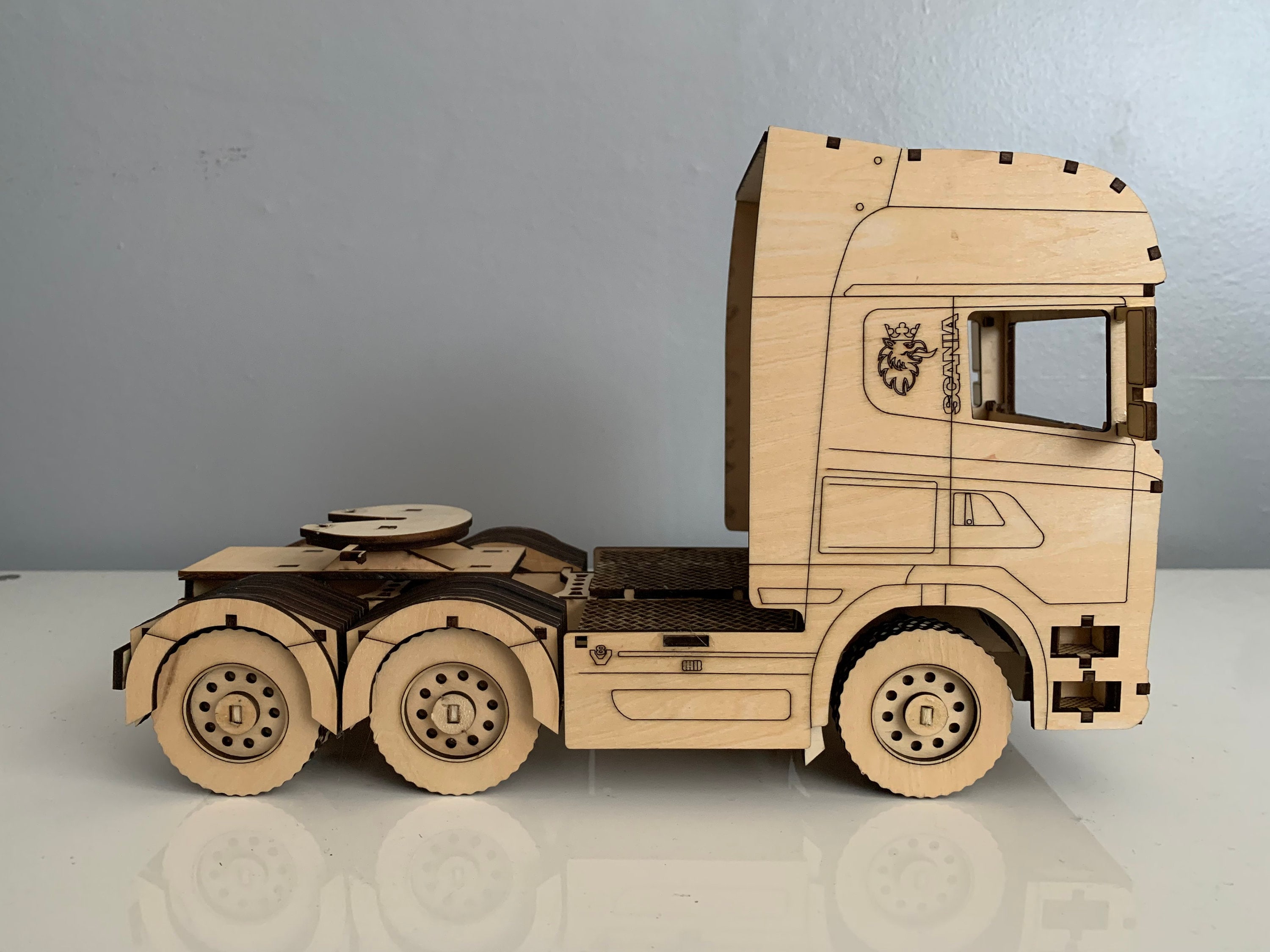 Scania R500 Wooden Model Kit - Etsy