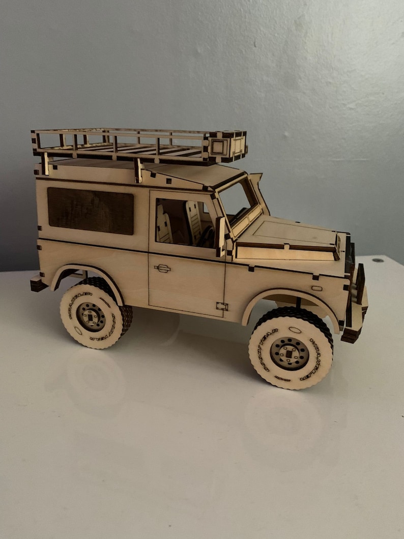 Land Rover Defender 90 Wooden Model Kit - Etsy
