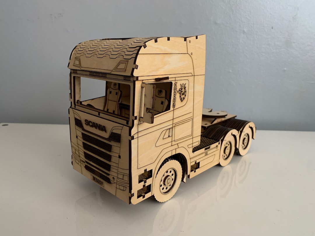 Scania R500 Wooden Model Kit - Etsy