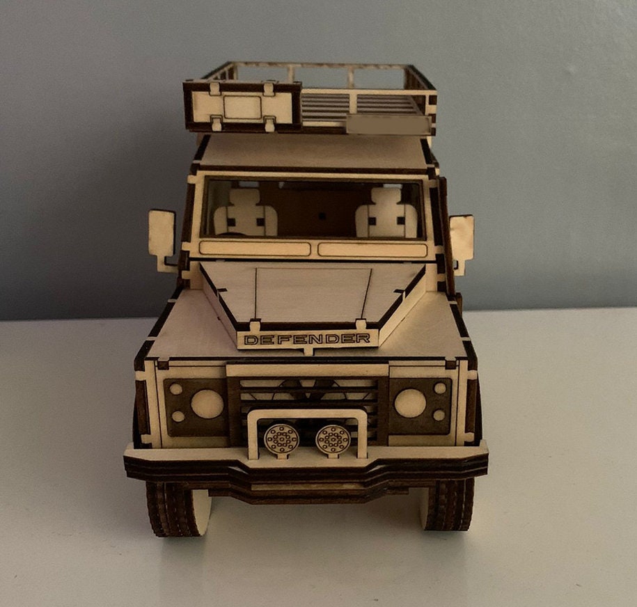 Land Rover Defender 90 Wooden Model Kit - Etsy