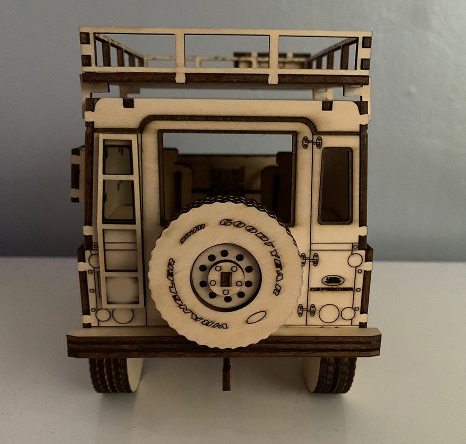 Land Rover Defender 90 Wooden Model Kit - Etsy