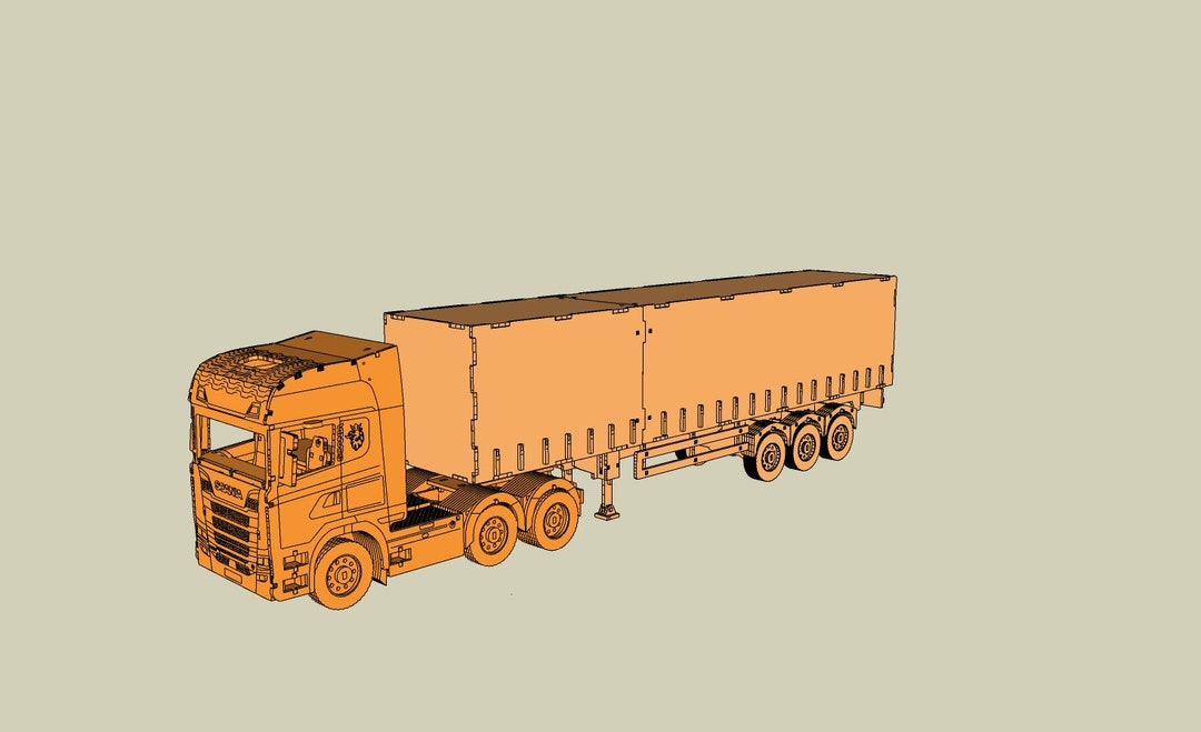 Single Deck Trailer Laser & Vector File Pack - Truck Not INCLUDED - 3mm ...