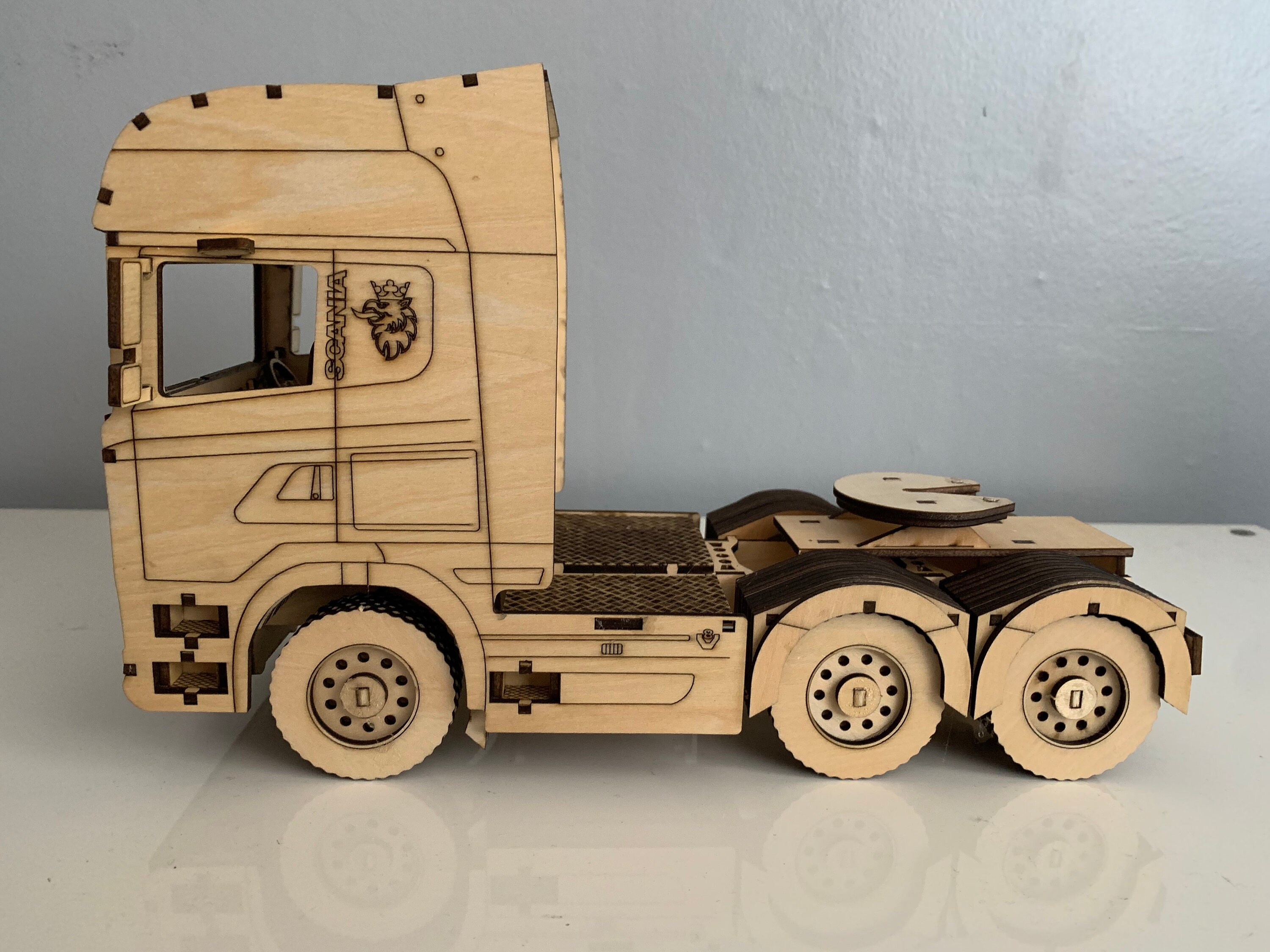 Scania R500 Wooden Model Kit - Etsy