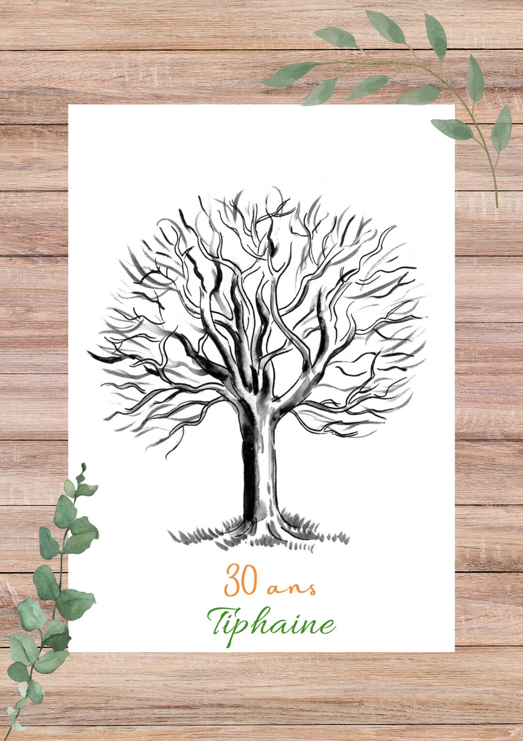 Poster or Digital Footprint Tree Baptism Footprint Tree - Etsy