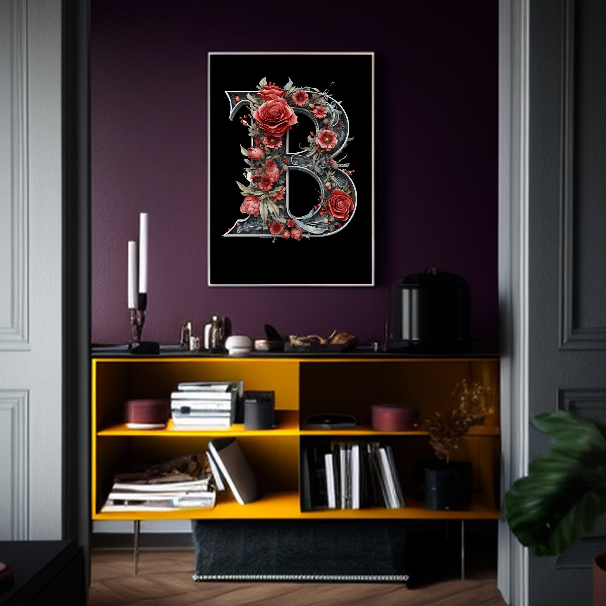 Alphabet Letter B Sublimation Scrapbooking Collage Graphic Design Junk ...
