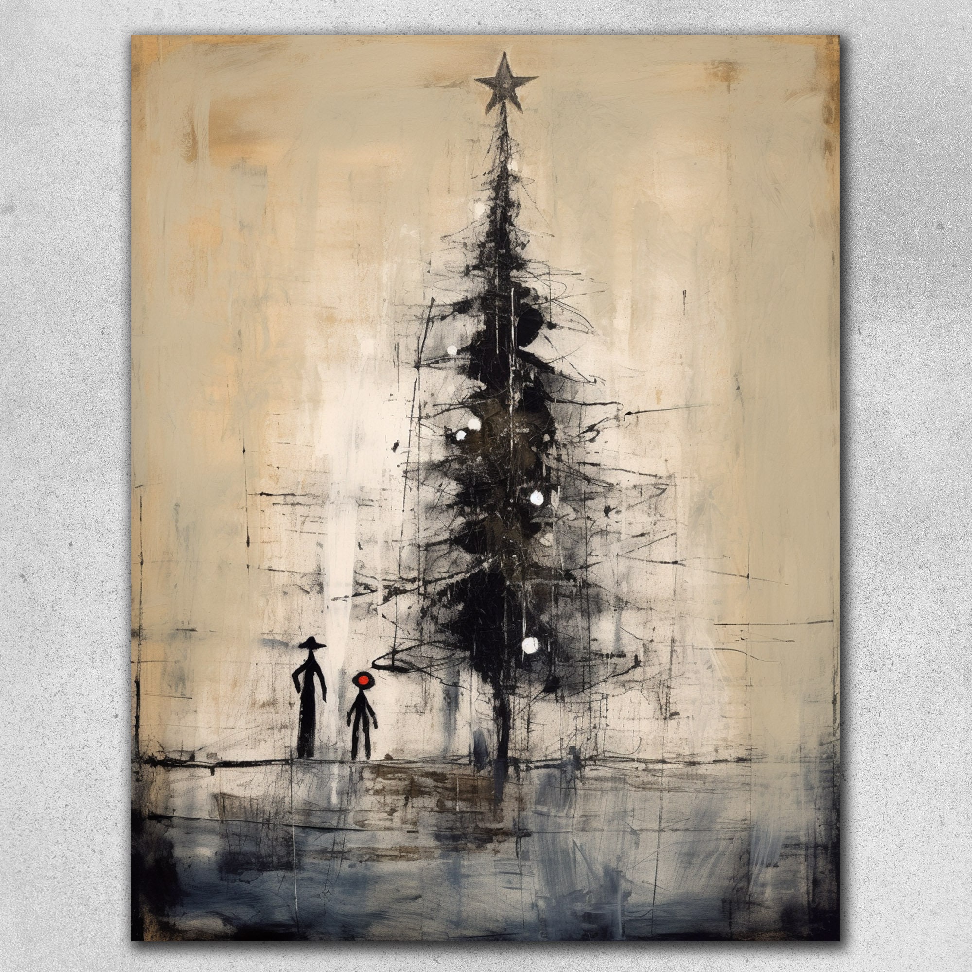 Dark Winter Art Gloomy Christmas Digital Illustrations Children & Avant ...