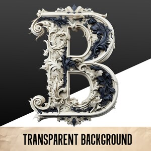 Alphabet Letter B - Sublimation Scrapbooking Collage Graphic Design ...