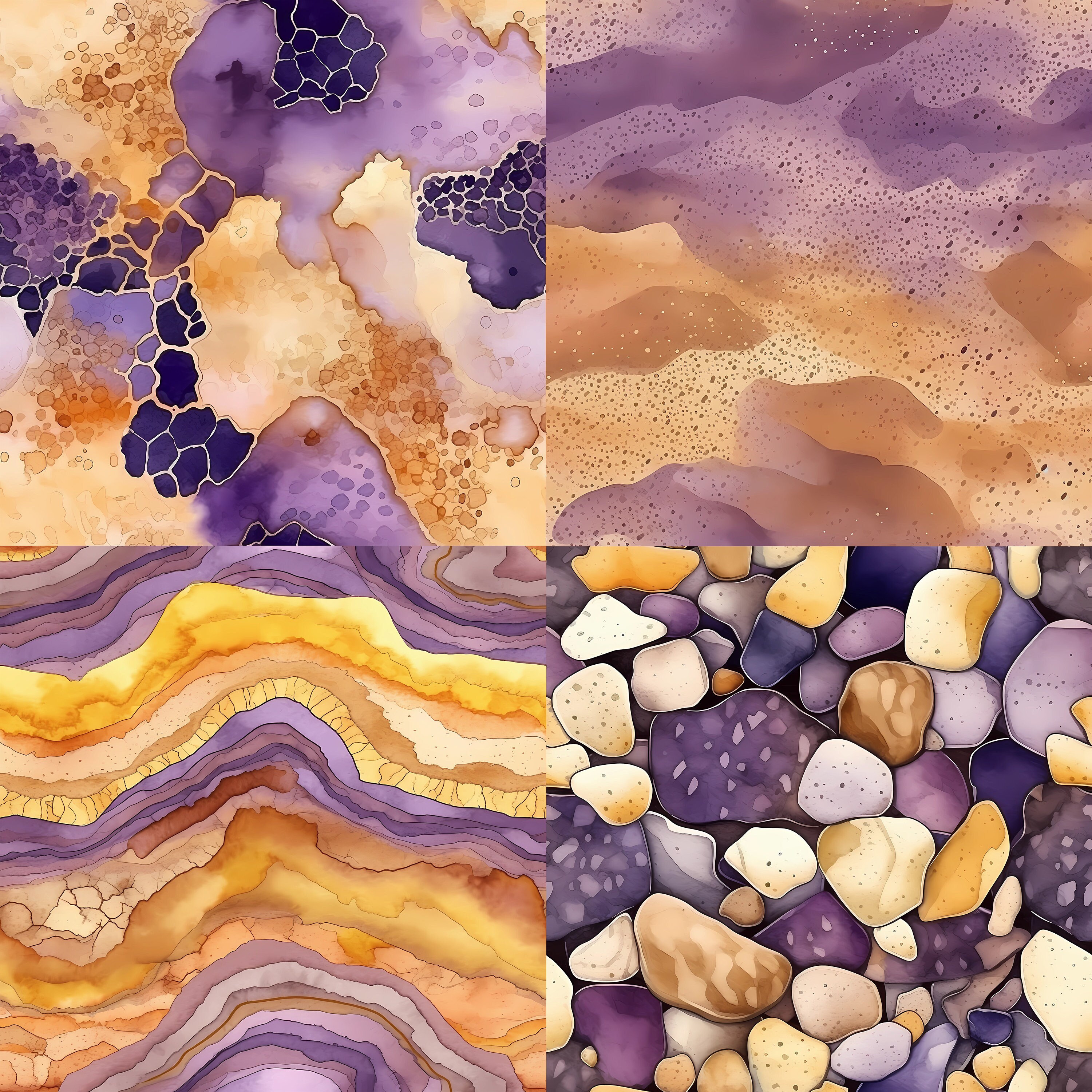 Geology Art Digital Paper Set Seamless Pattern Commercial - Etsy