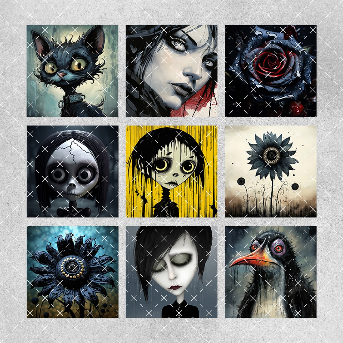 Gothic PFP Profile Picture Dark and Sad Avatars, Goth User Image ...