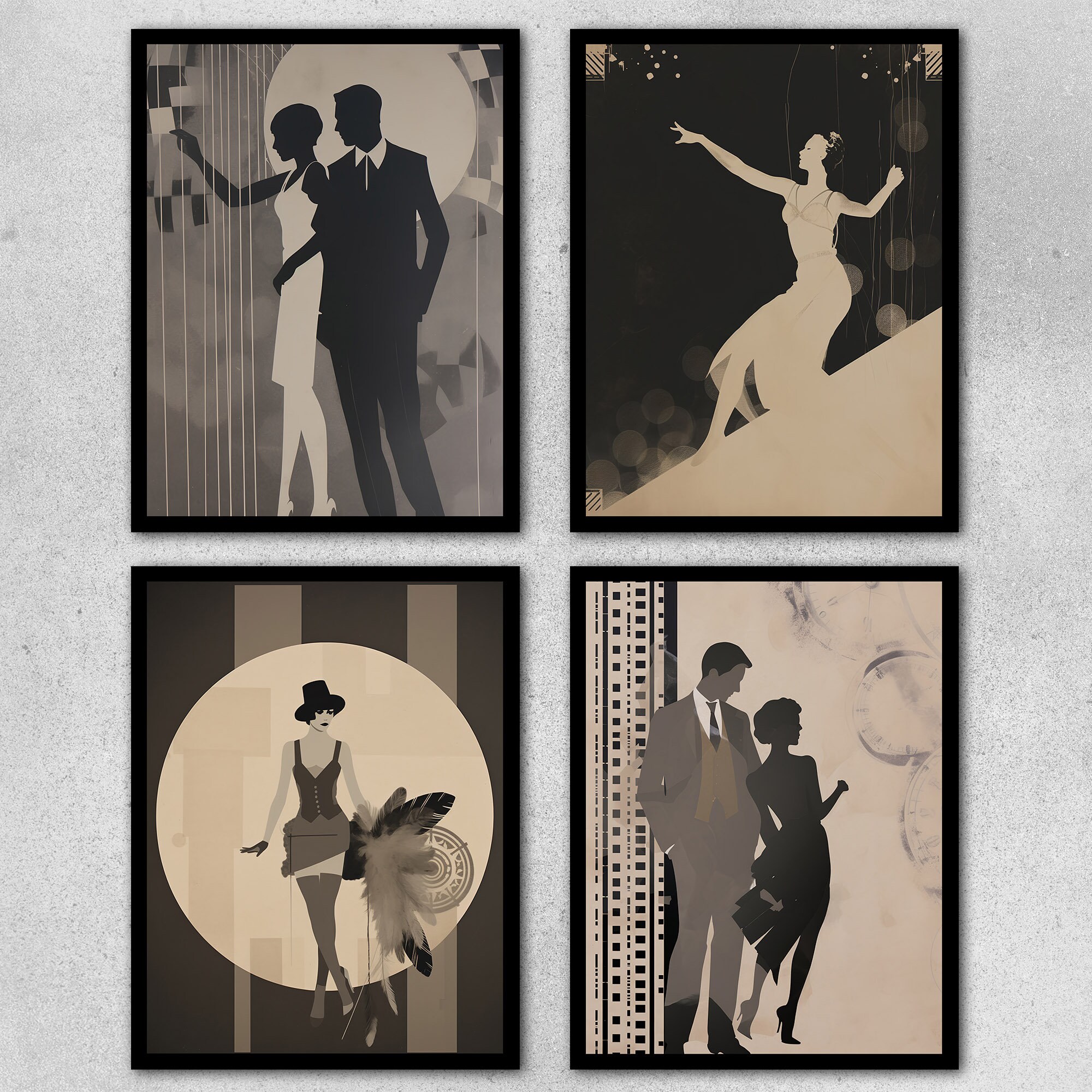 Roaring 20s Journal Pages: Retro Art Deco Printable (digital Download ...