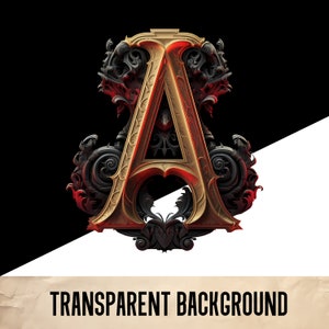 Alphabet Letter A - Sublimation Scrapbooking Collage Graphic Design ...