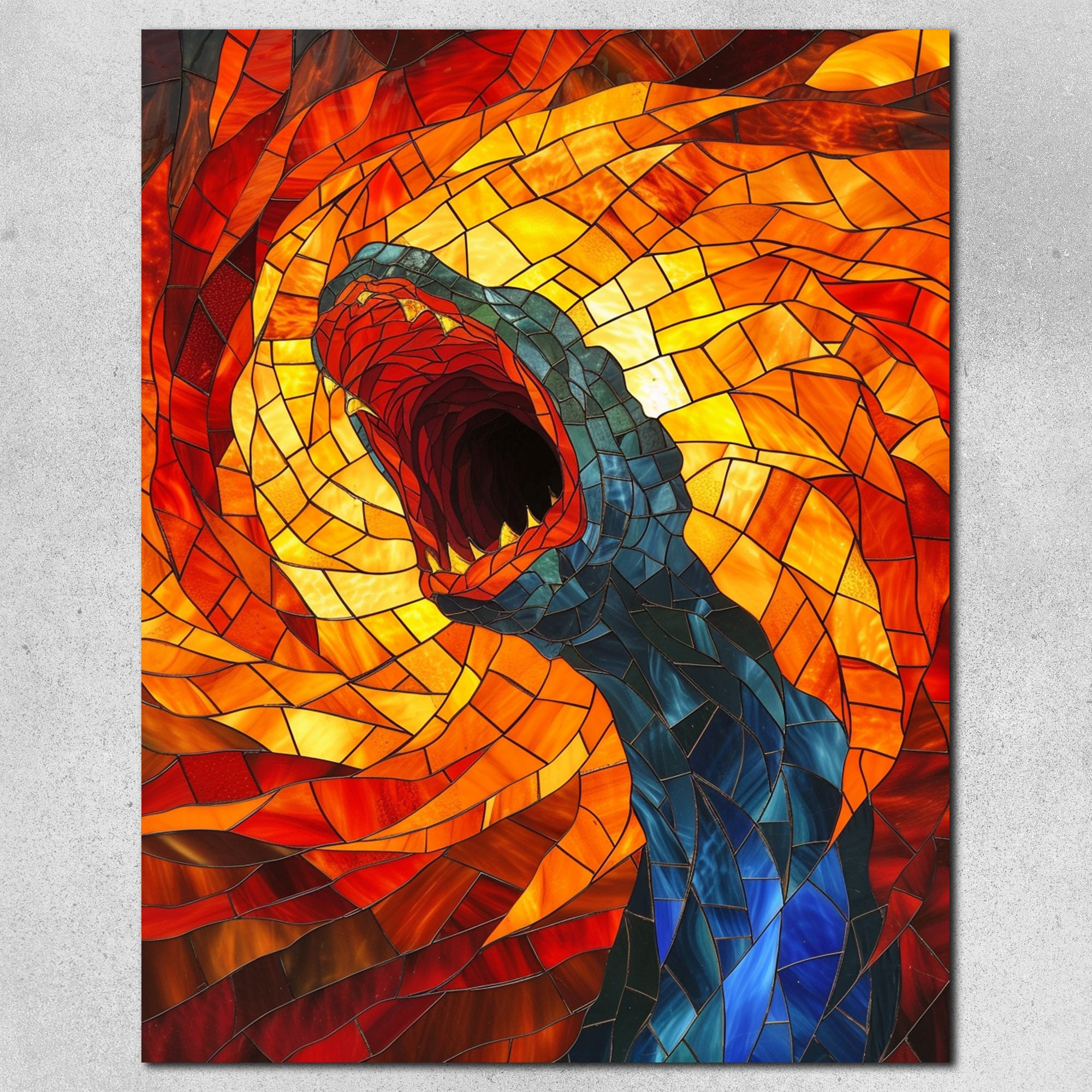 Hellfire: Digital Stained Glass Illustrations Horror Printable Pages ...