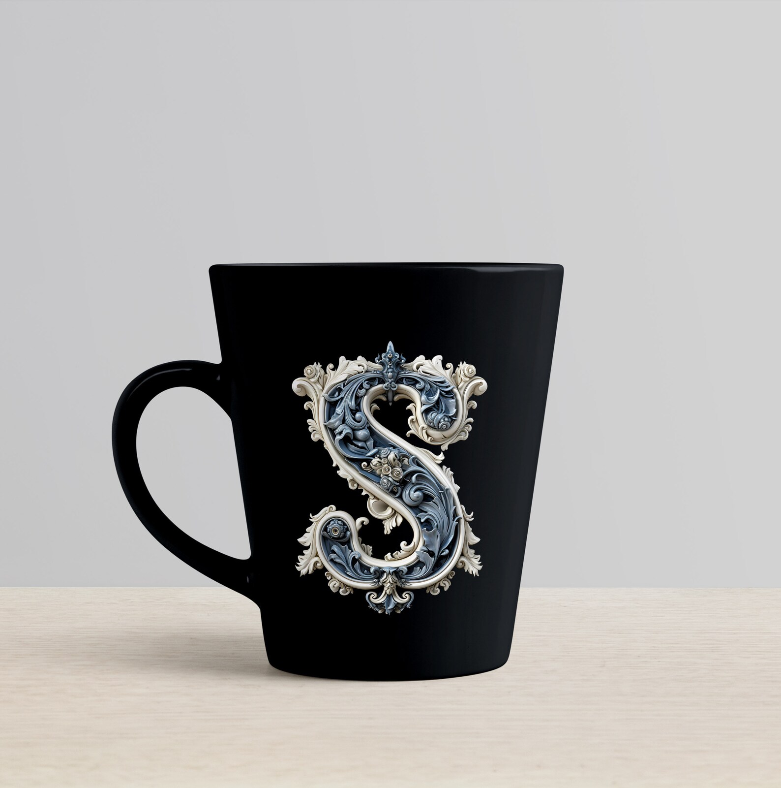 Floral Monogram Initial Letter S Sublimation Scrapbooking - Etsy