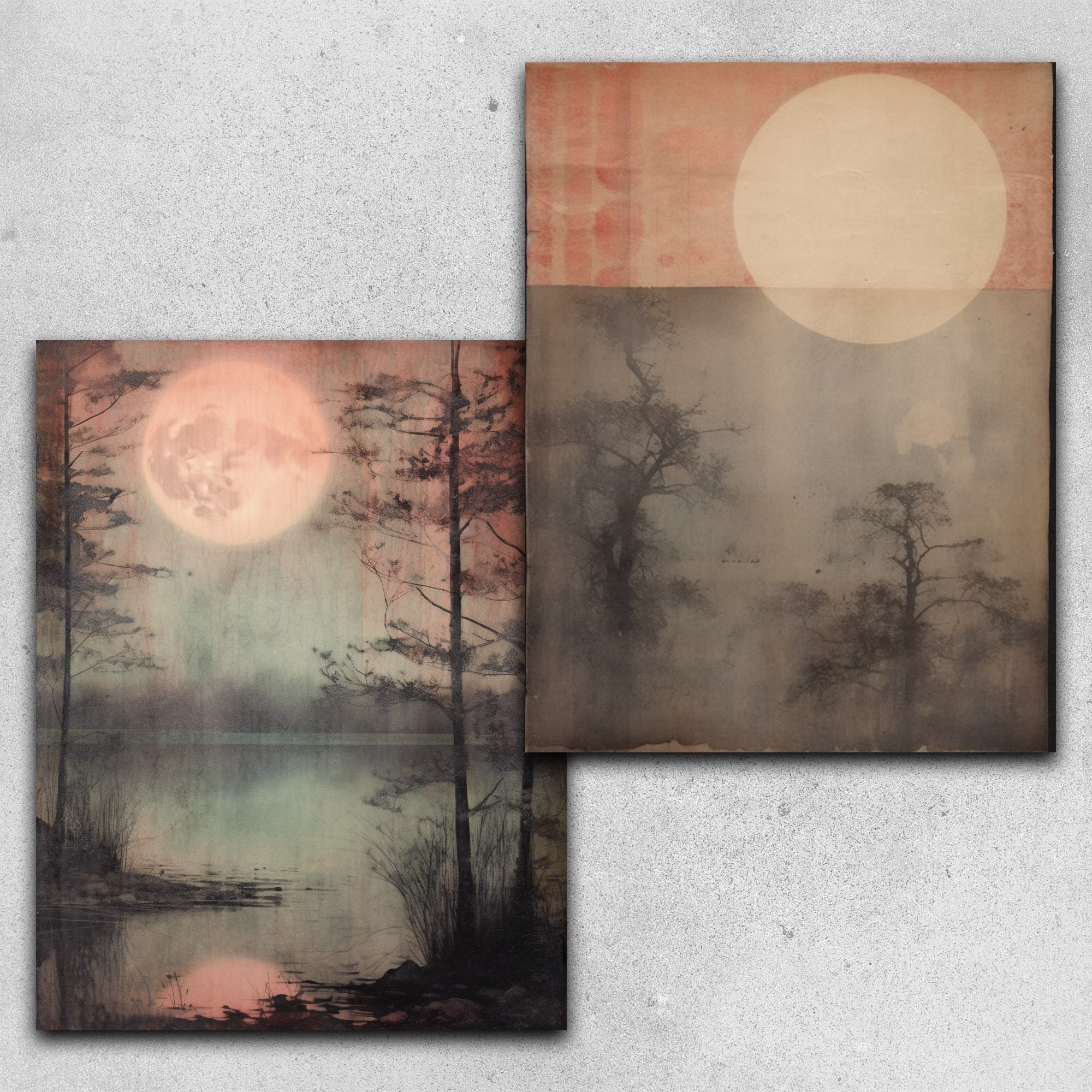 Japanese Ephemera Scrapbooking Kit Grunge Views in Japan Printable ...