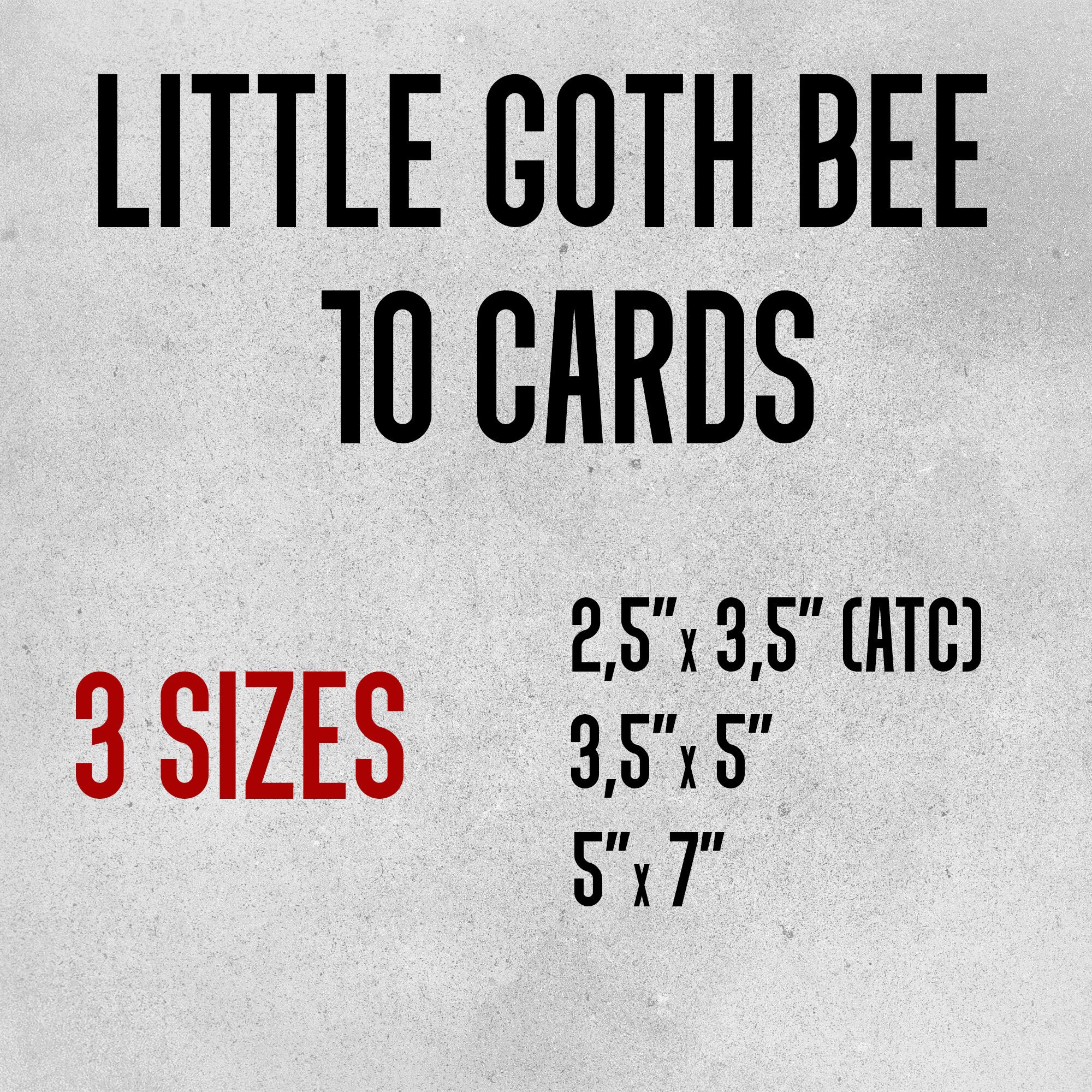 Little Goth Bee Card 10 Digital Gothic Junk Journal Vintage Ephemera ...