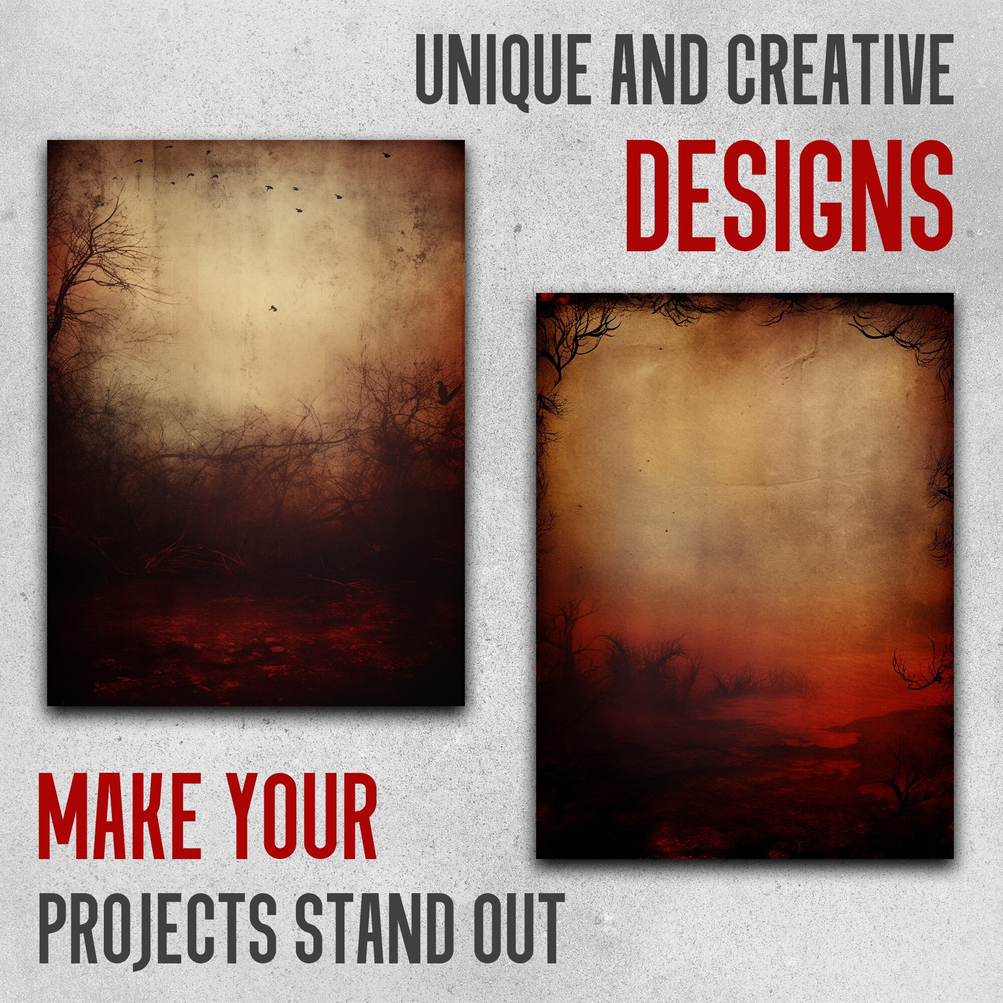 Dark Aesthetic Junk Journal Pages – Anxious Twilight Digital Paper ...
