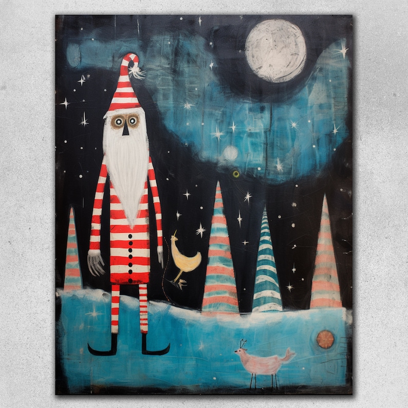 Dark Winter Art Gloomy Christmas Digital Illustrations Children & Avant ...