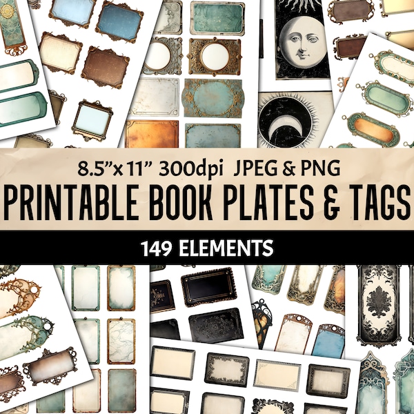 Vintage Book Plates - Etsy