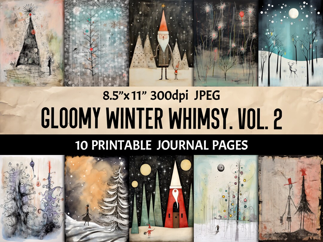 Gloomy Christmas Digital Illustrations: Avant-garde & Impressionist ...