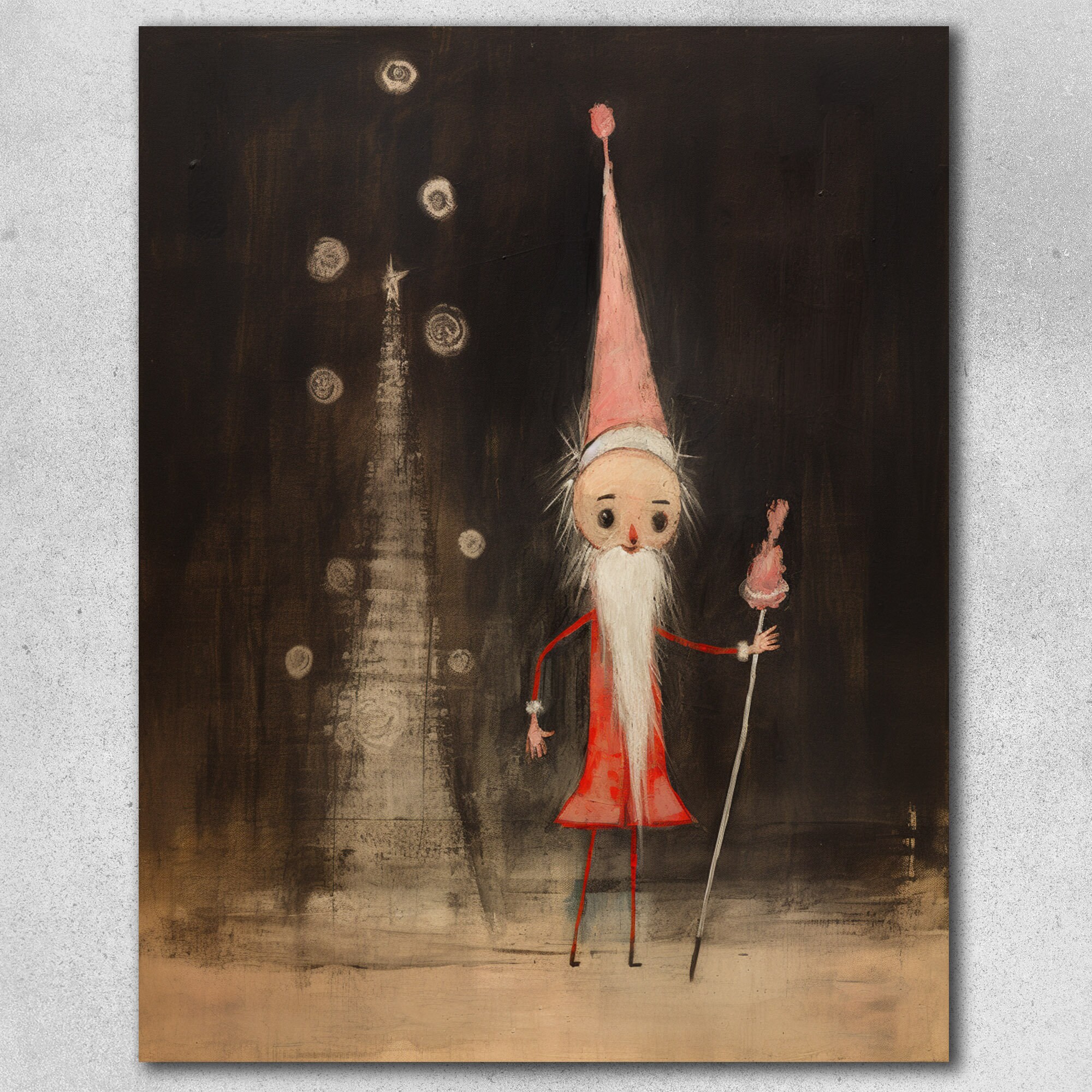 Gloomy Christmas Digital Art, Avant-garde Holiday Illustrations ...