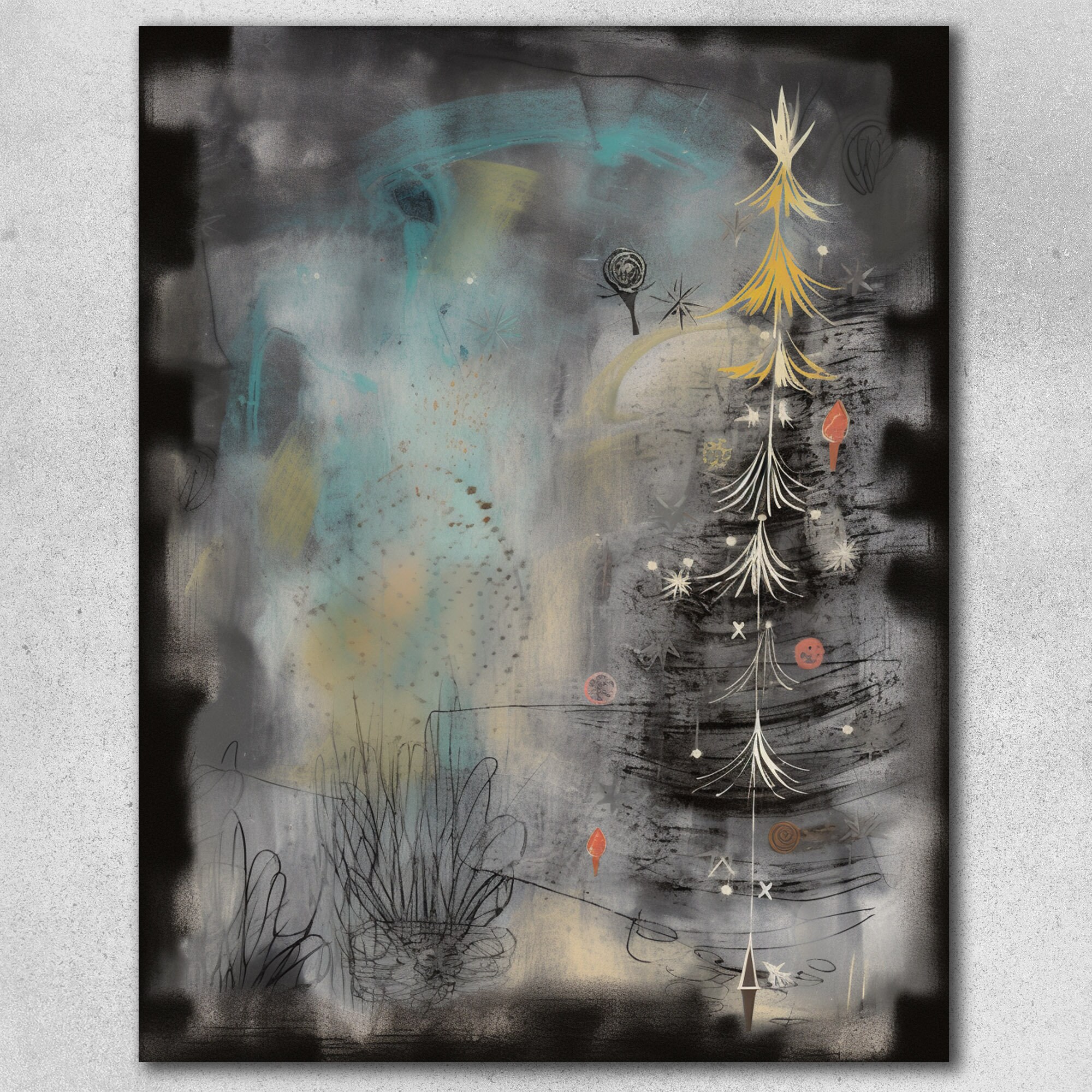 Gloomy Christmas Digital Art, Avant-garde Holiday Illustrations ...