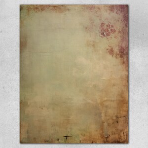 Vintage Floral Journal Pages: Grunge Texture Scrapbook Paper (digital ...