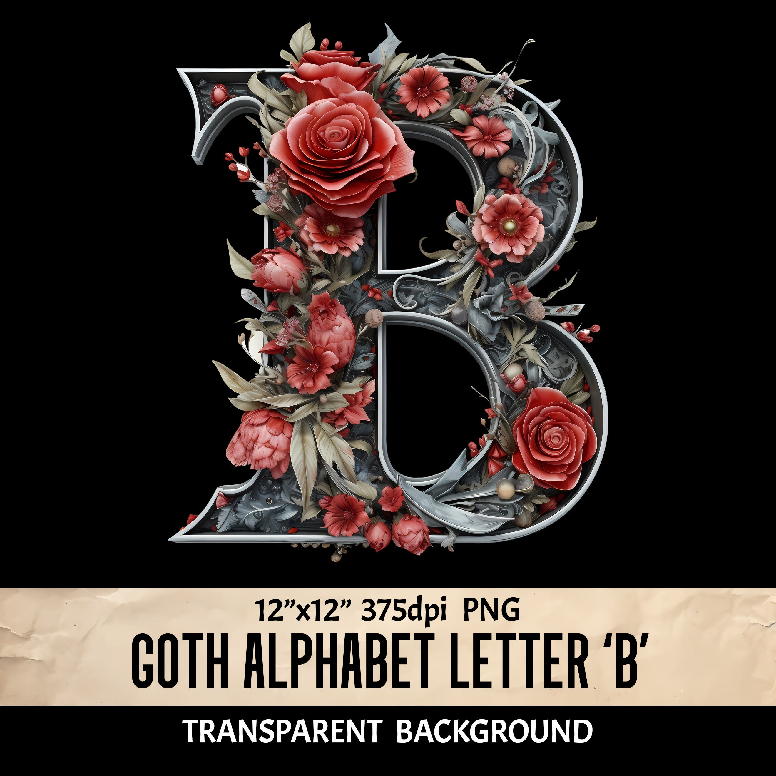 Alphabet Letter B Sublimation Scrapbooking Collage Graphic Design Junk ...