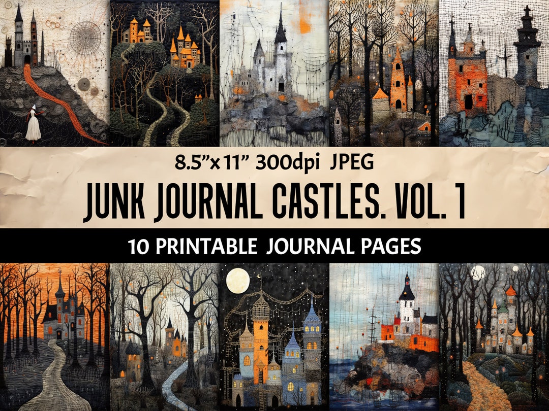 Castle Printable Journal Pages for Scrapbooking Junk Journaling ...