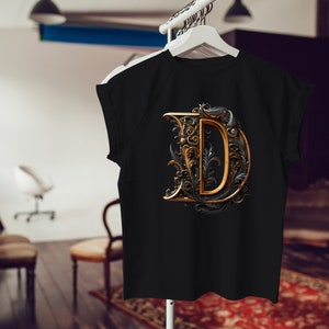 Alphabet Letter D Goth Style - Sublimation Scrapbooking Collage Graphic ...