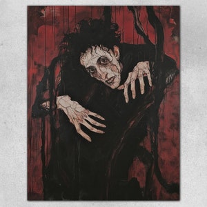 Horror Faces Digital Art: Gothic Grunge Printable Collage Sheets ...