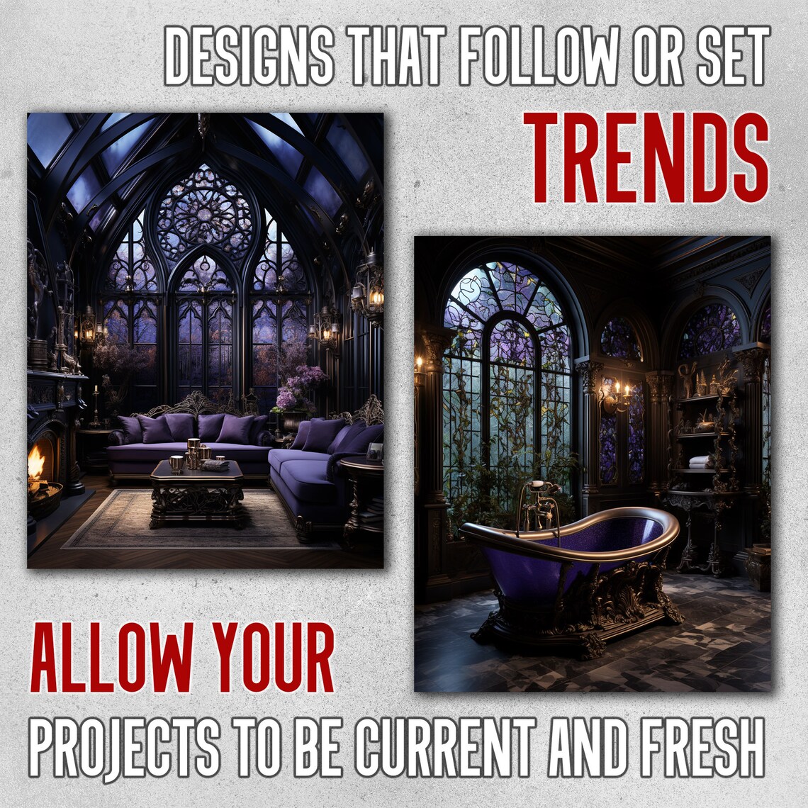 Gothic Interior Printable Journal Pages: Dark Collage Ephemera (digital ...