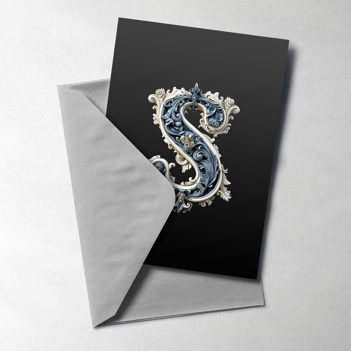 Floral Monogram Initial Letter S Sublimation Scrapbooking - Etsy