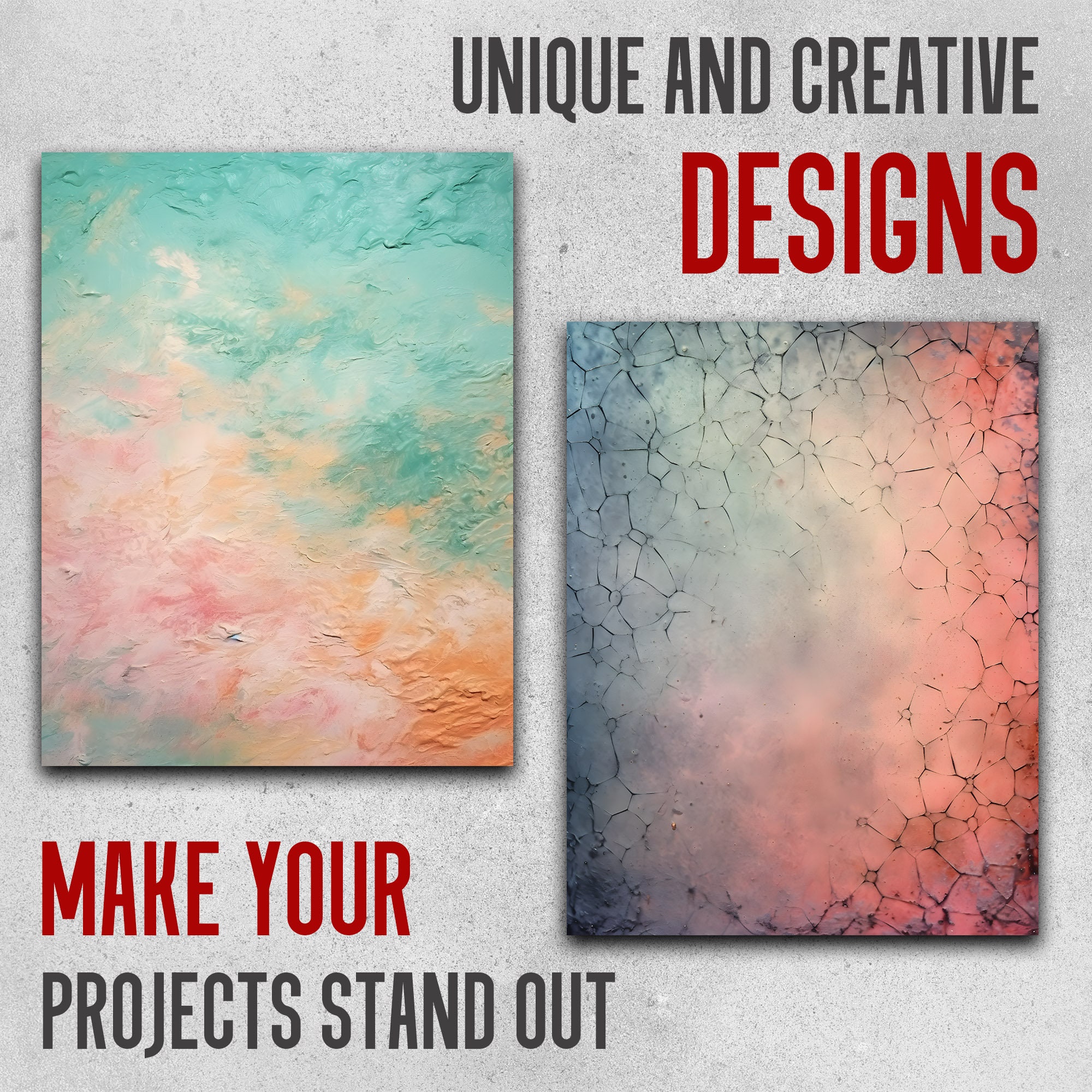 Grunge Paper Scrapbooking Kit - Digital Junk Journal Ephemera Pages Set ...