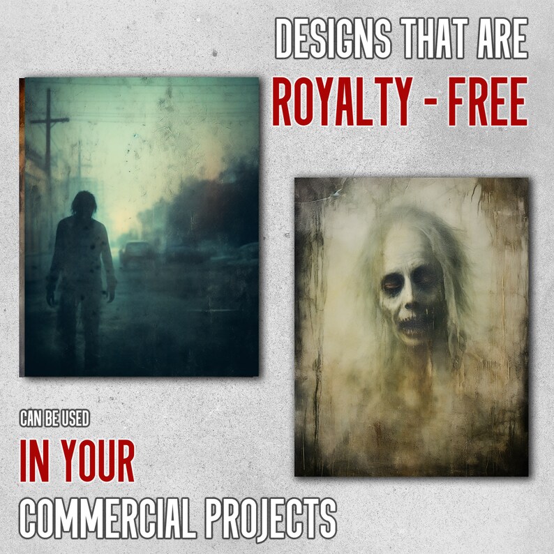 Horror Printable Journal Page Fear Digital Paper for Junk Journaling ...