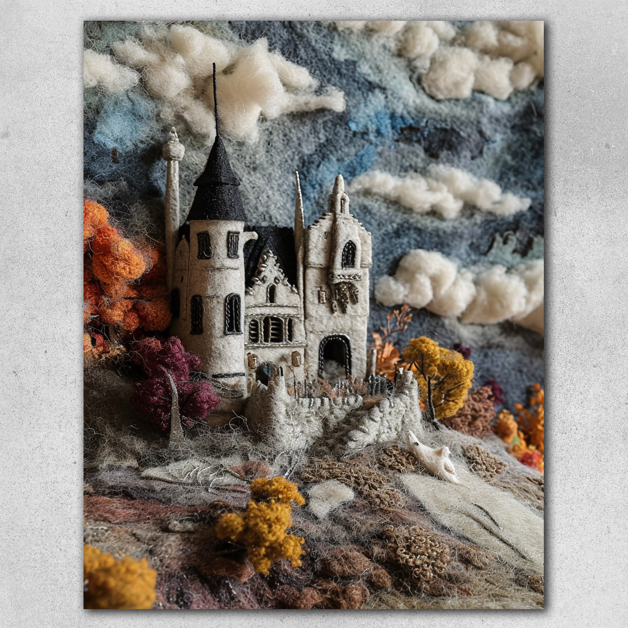 Medieval Fantasy Horror Digital Paper Pack Printable Needle Felted ...