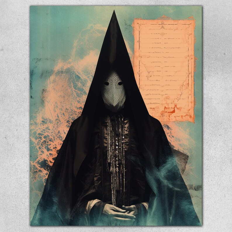 Grunge Occult Gothic Art Eerie Aesthetic Digital Prints Digital Dark ...