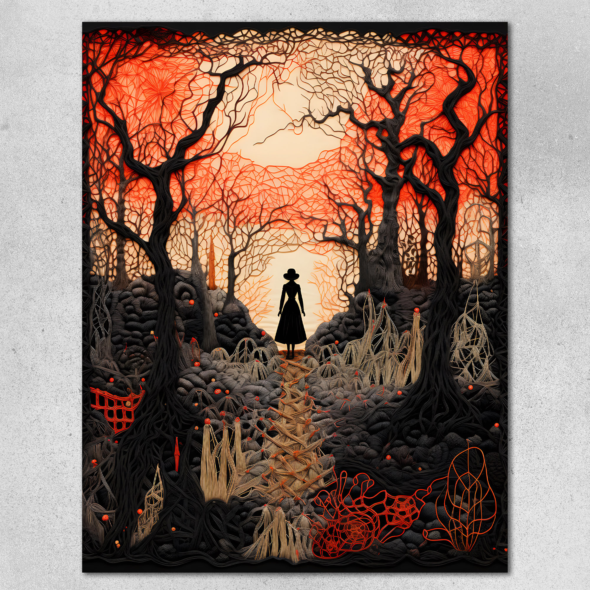 Printable Journal Page Dark Mysterious Woven Digital Paper for ...