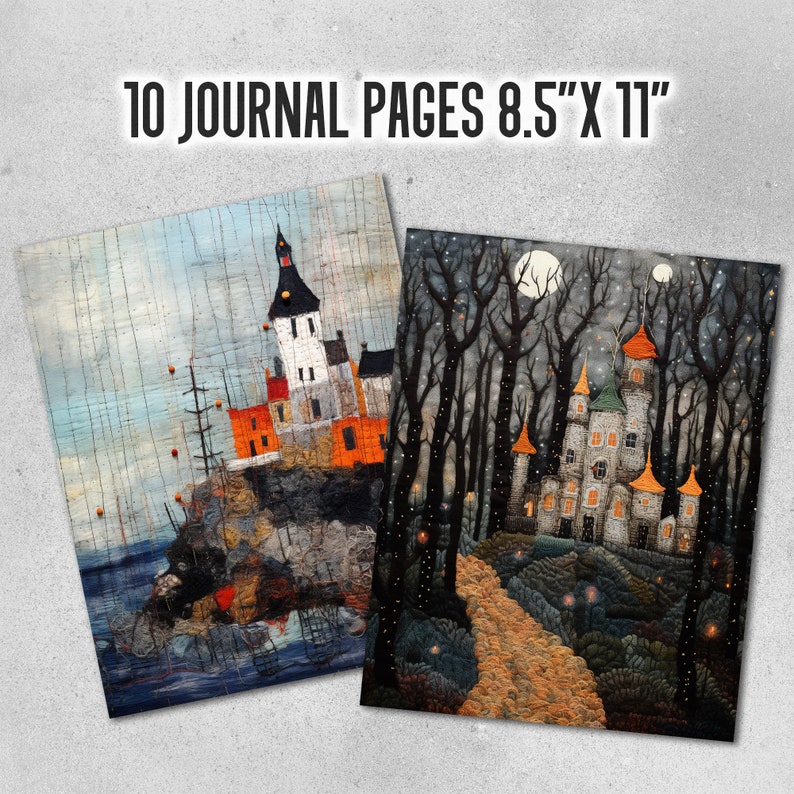 Castle Printable Journal Pages for Scrapbooking Junk Journaling ...