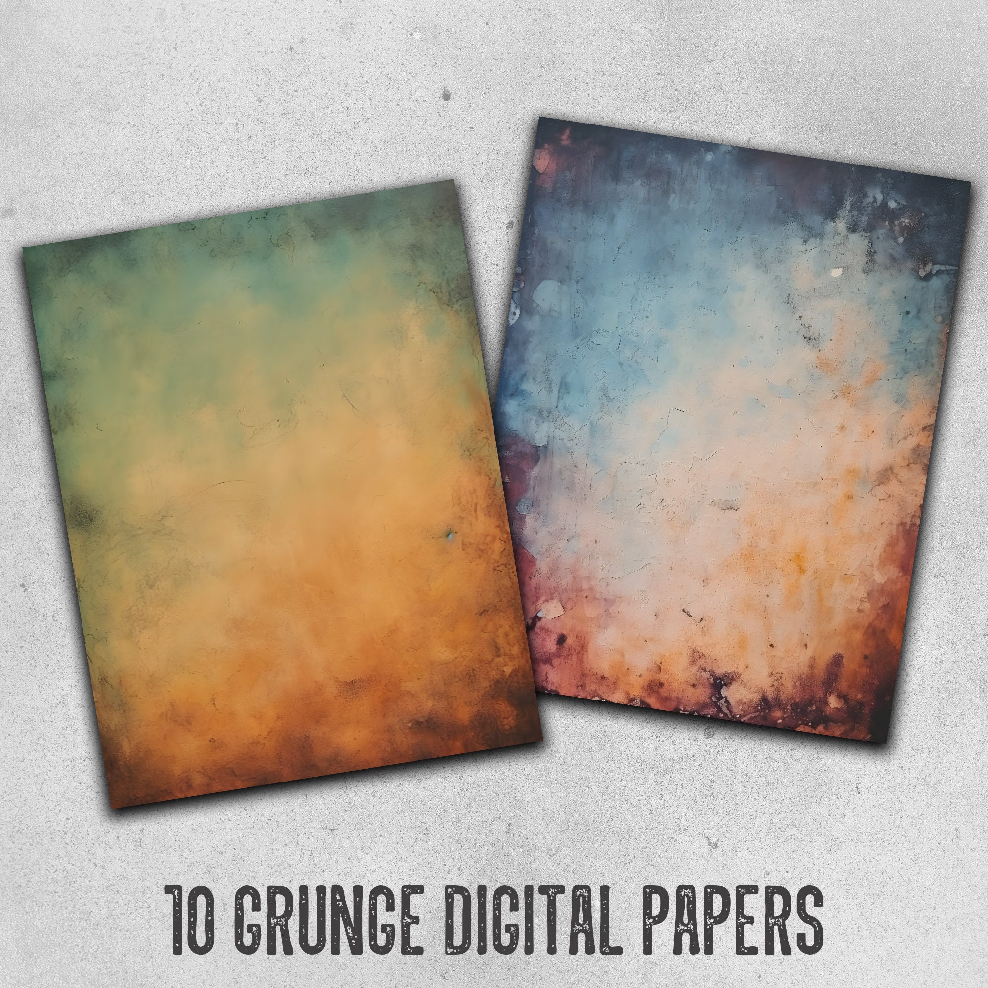 Retro Grunge Junk Journal Pages Digital Papers Vintage Ephemera ...