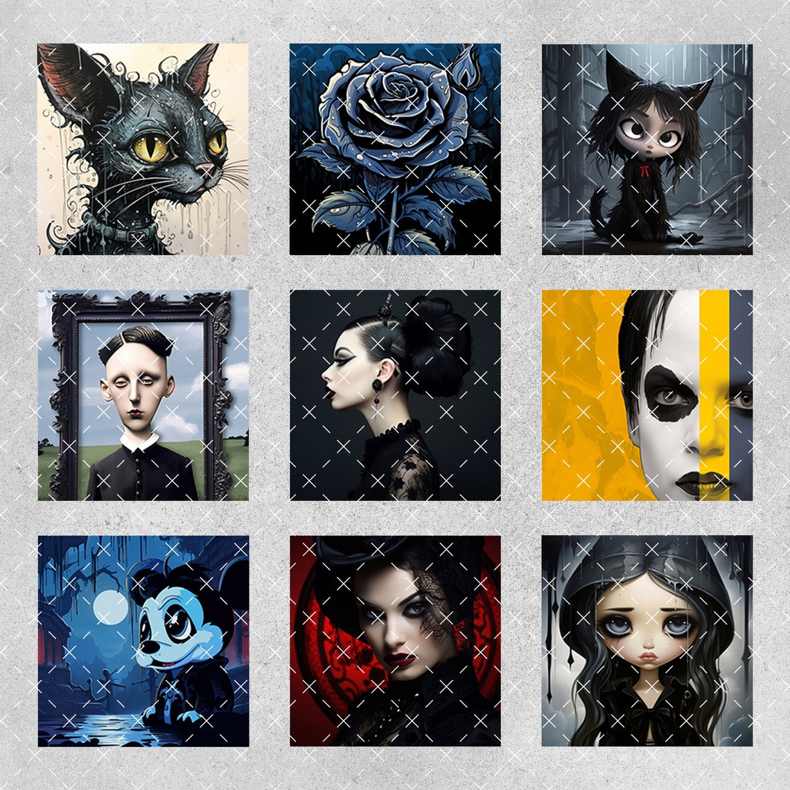 Gothic PFP Profile Picture Dark and Sad Avatars, Goth User Image ...