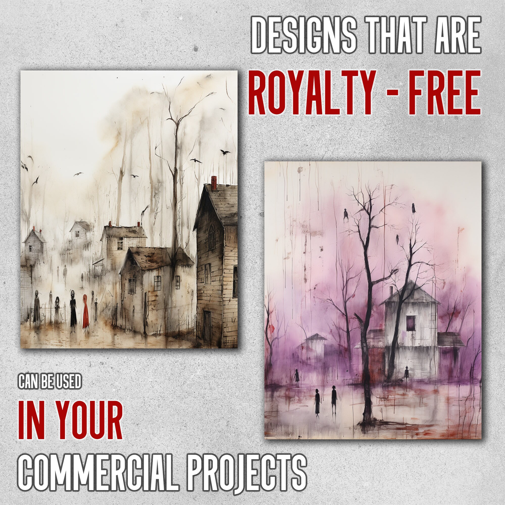 Nightmare Printable Journal Page Horror Dreams Digital Paper for Junk ...