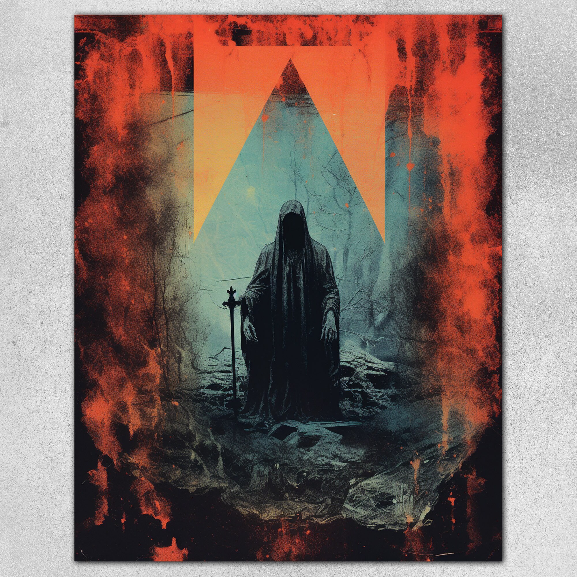 Grunge Occult Gothic Art Eerie Aesthetic Digital Prints Digital Dark ...