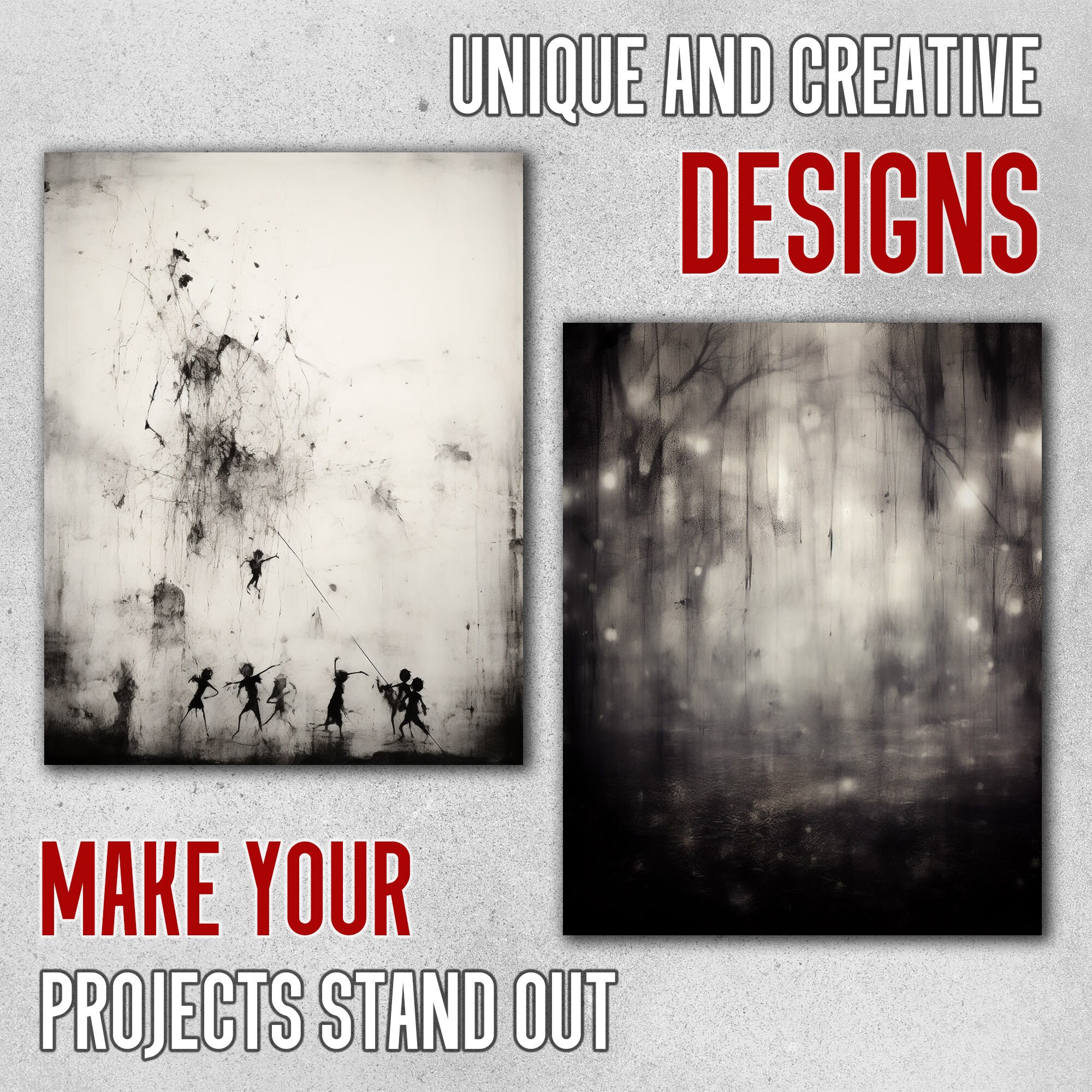 Horror Printable Journal Page Fear Nightmare Dreams Digital Paper for ...