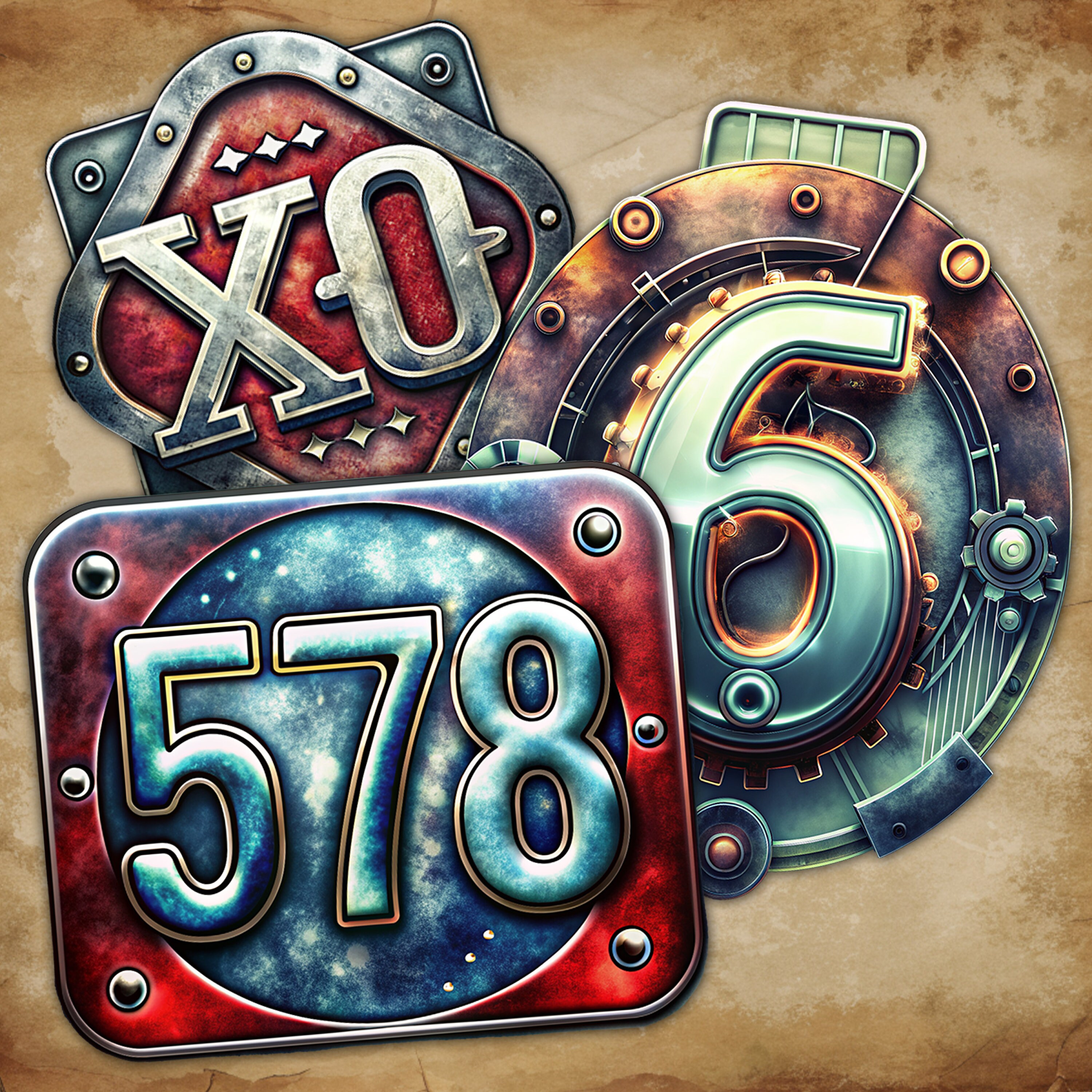 Steampunk Tags With Numbers Printable Junk Journal Labels Industrial ...