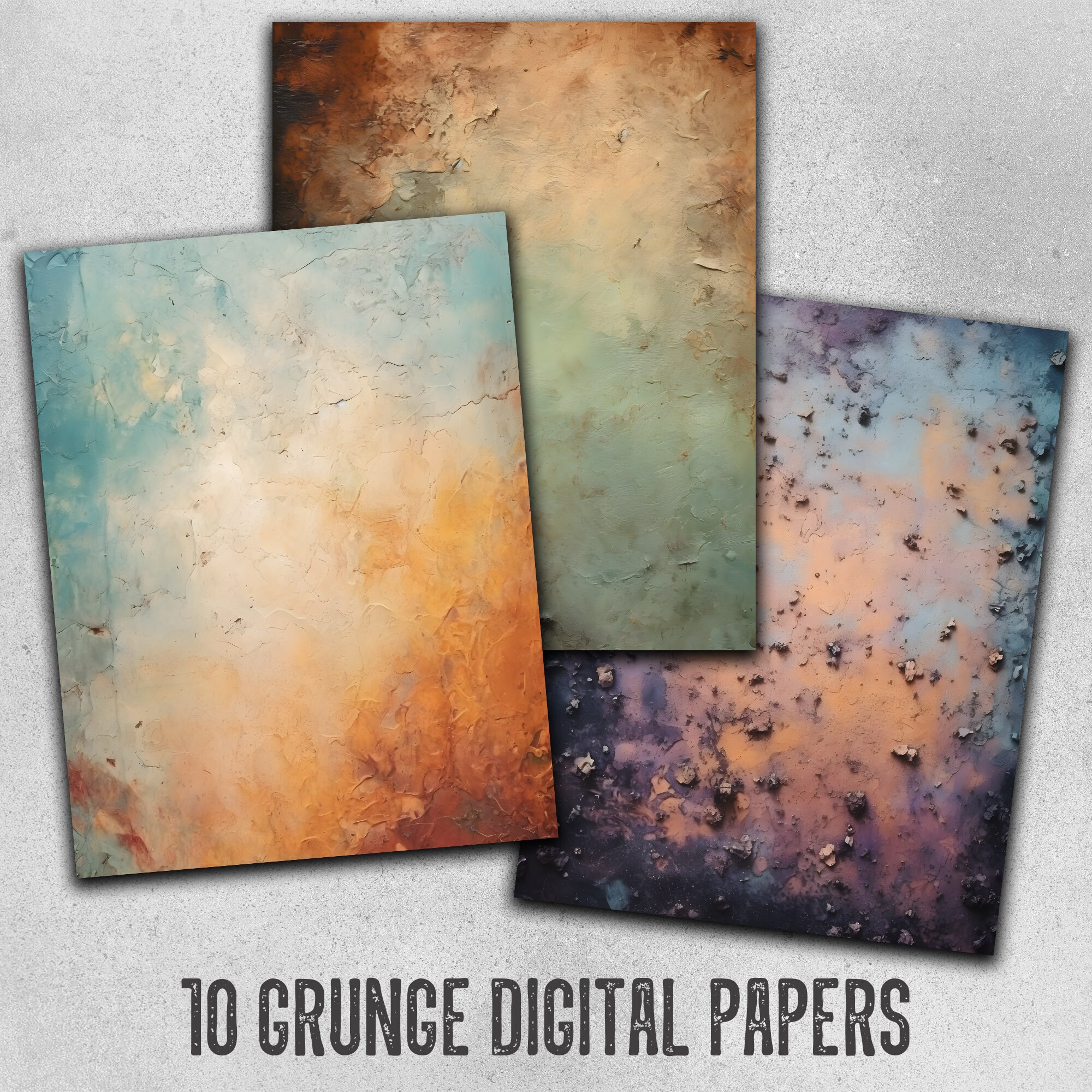 Retro Grunge Junk Journal Pages Digital Papers Vintage Ephemera ...