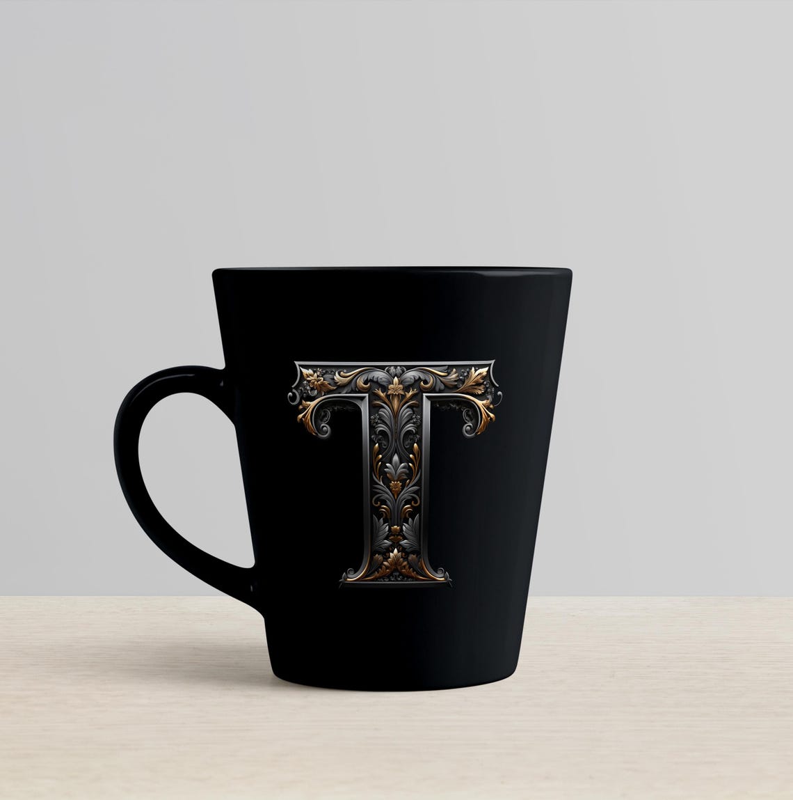 Gothic Alphabet Letter T PNG Printable Clipart for Junk Journal ...