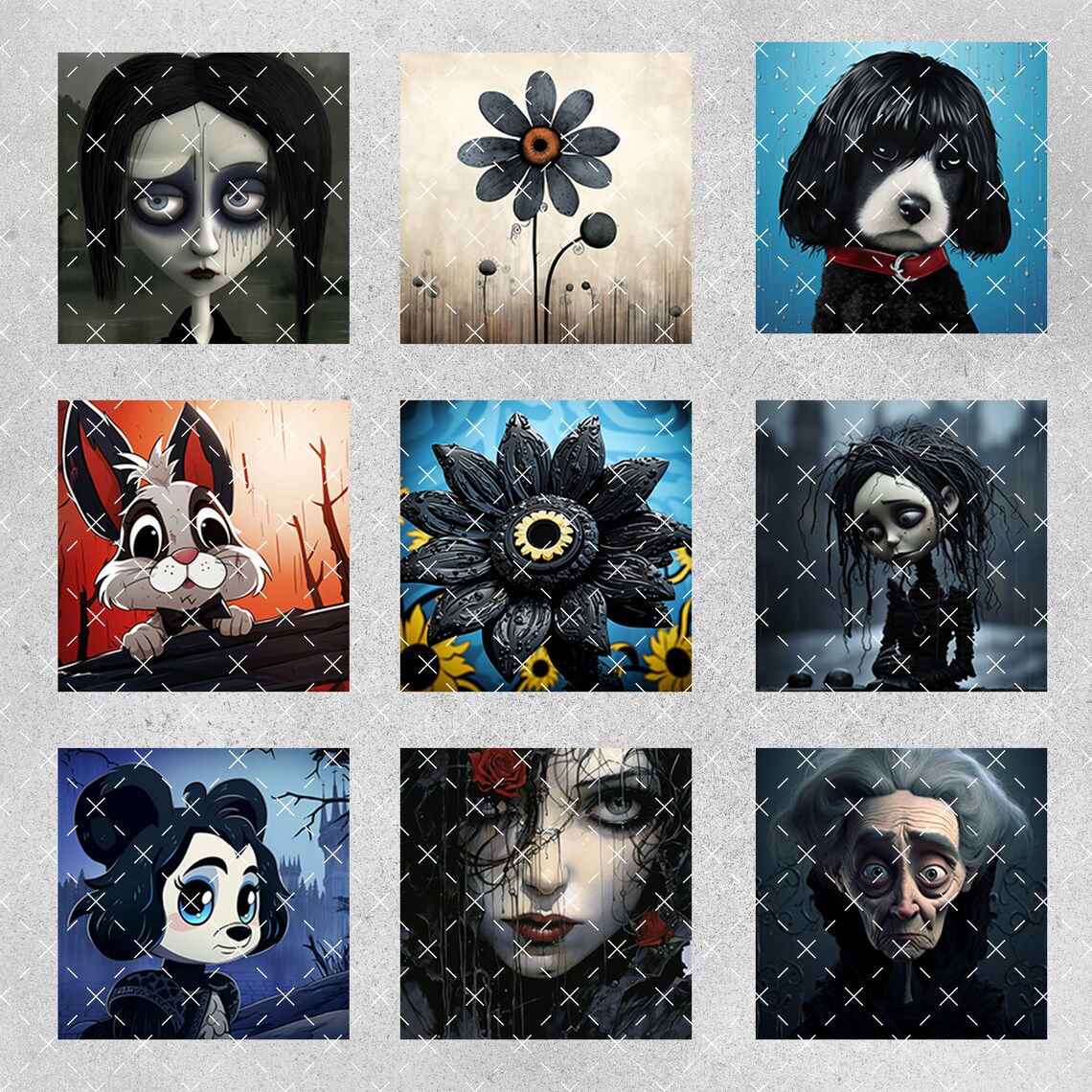 Gothic Profile Pictures: Dark Avatars, User Icons (instant Download) - Etsy