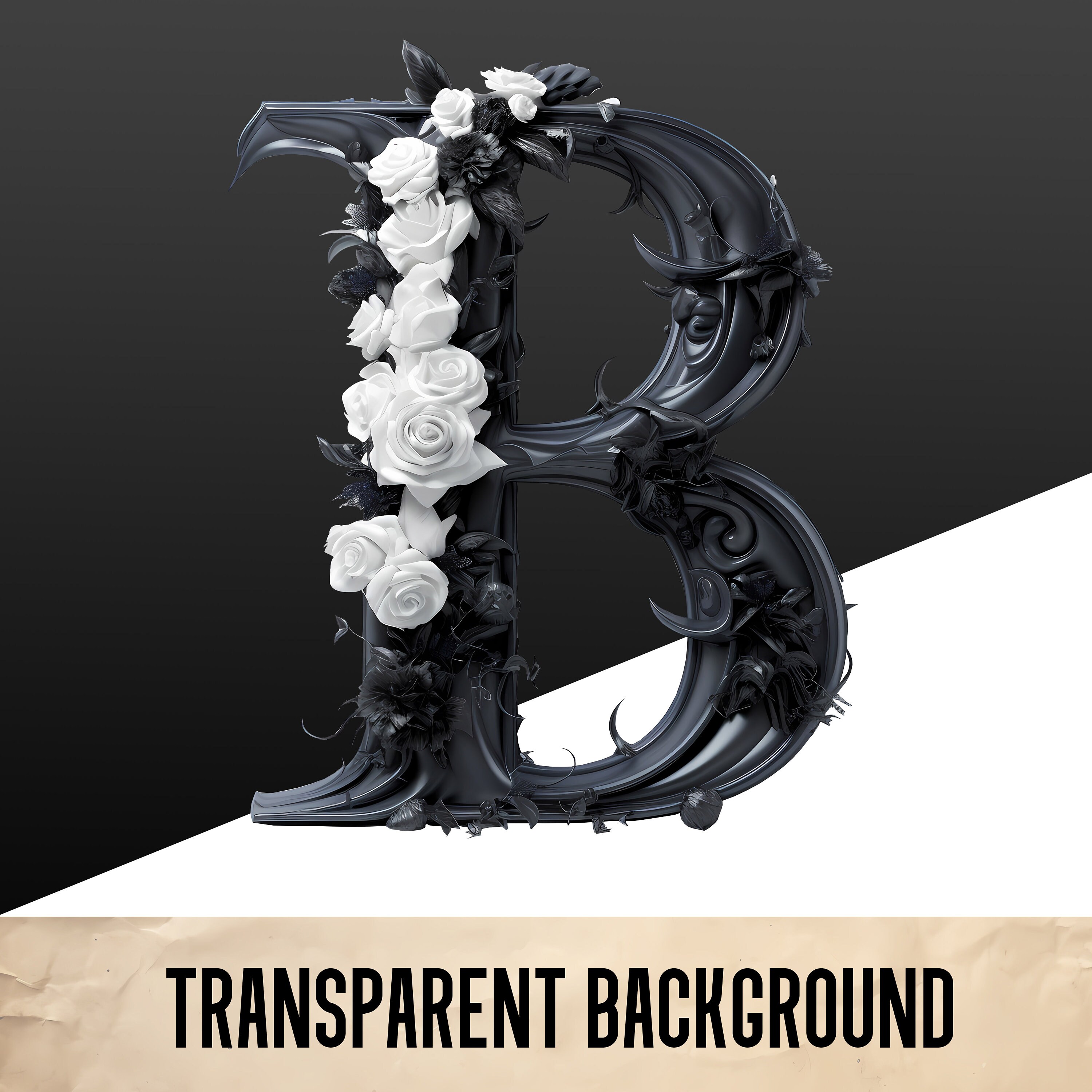 Alphabet Letter B - Sublimation Scrapbooking Collage Graphic Design ...