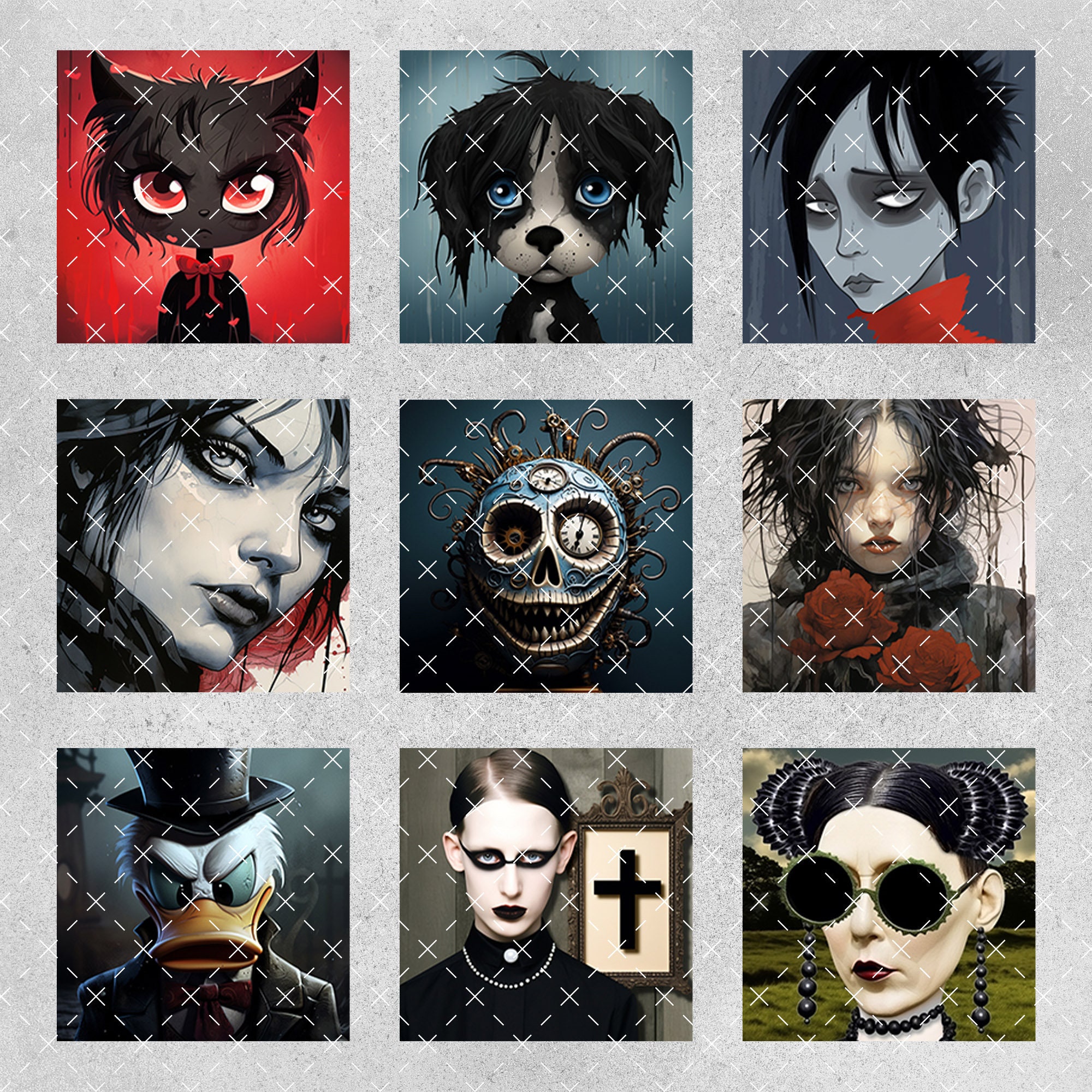 Gothic PFP Profile Picture Dark and Sad Avatars, Goth User Image ...