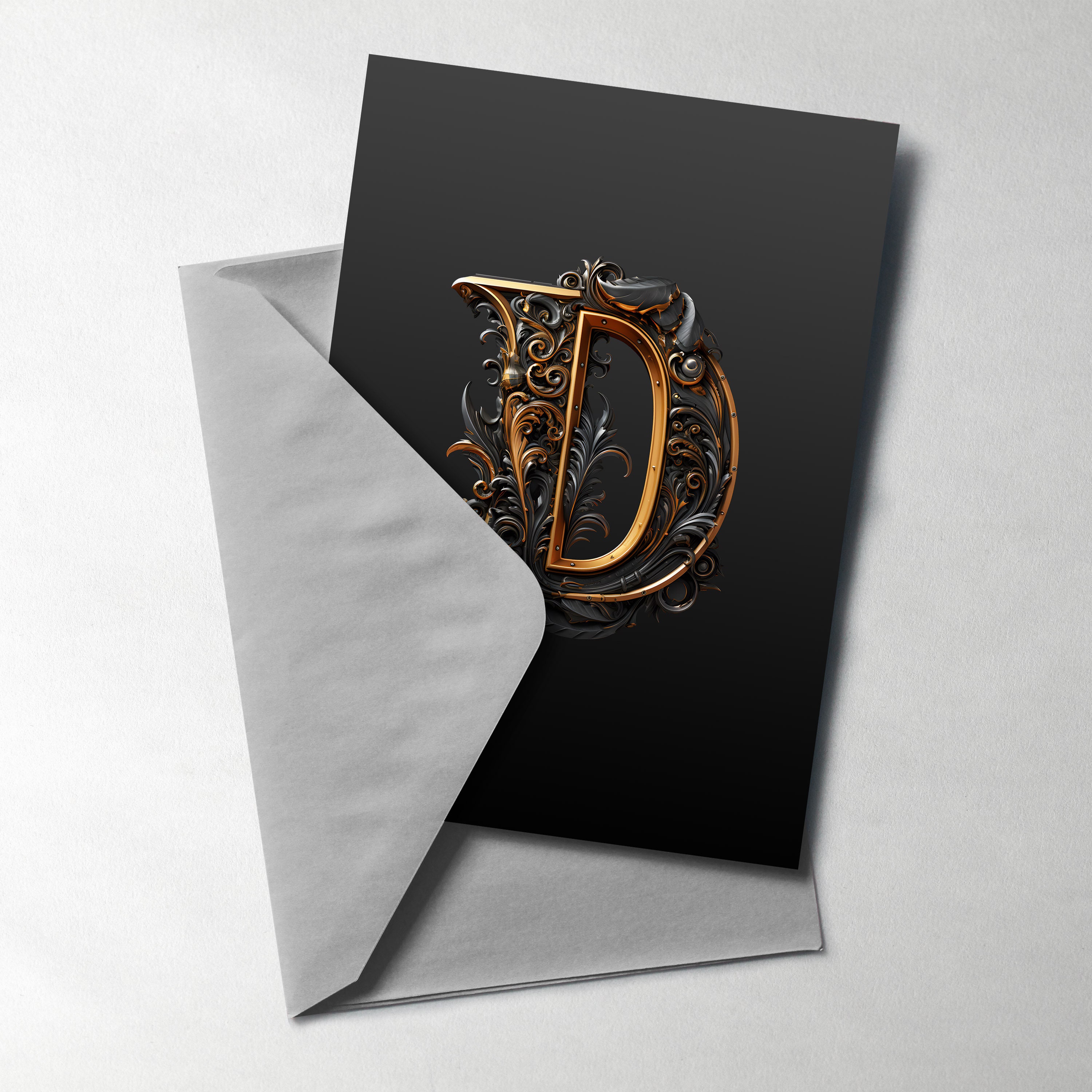 Alfabet Letter D Goth Style Sublimatie Scrapbooking Collage - Etsy ...